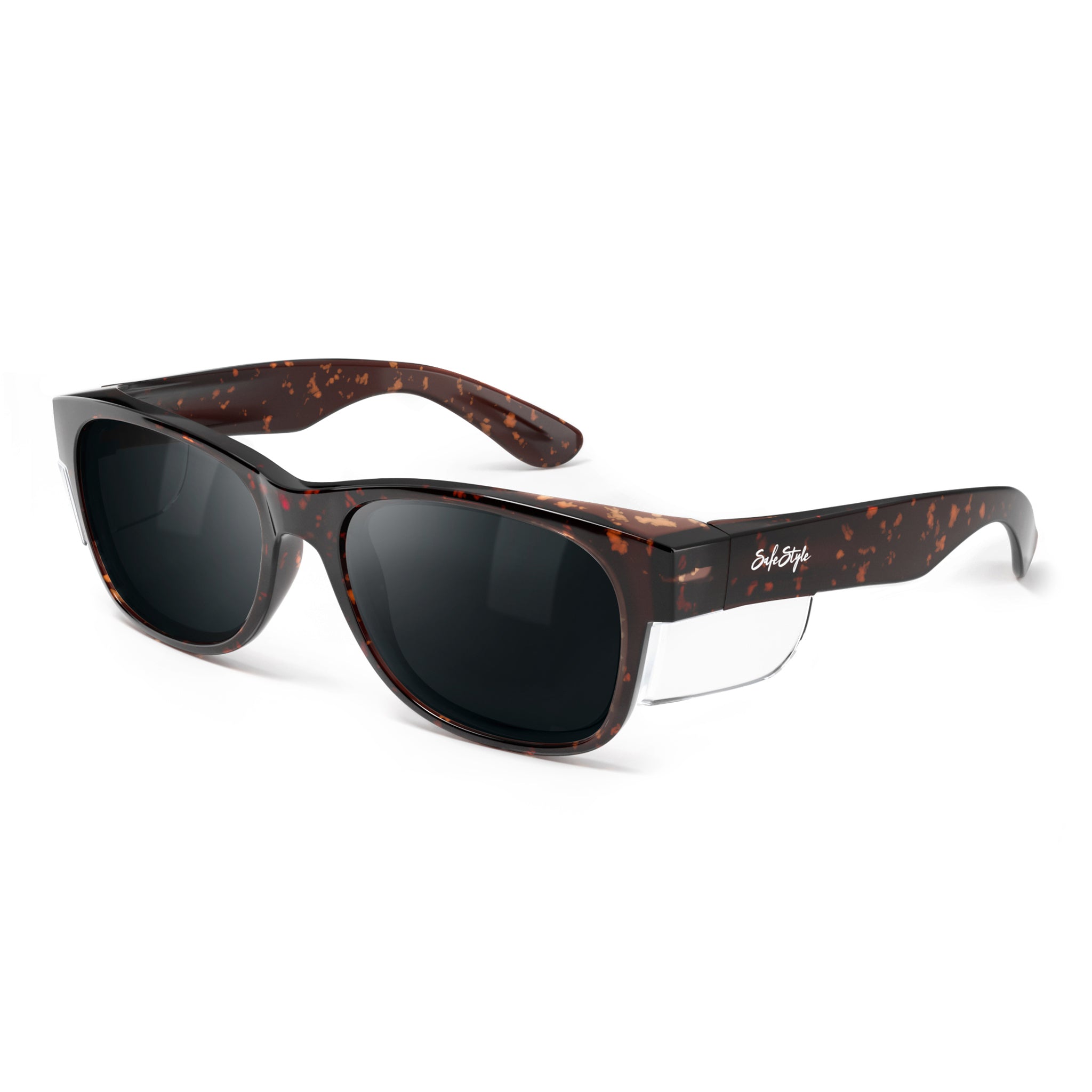 Classics Brown Tort Frame Polarised Lens Safety Glasses – SafeStyle Eyewear